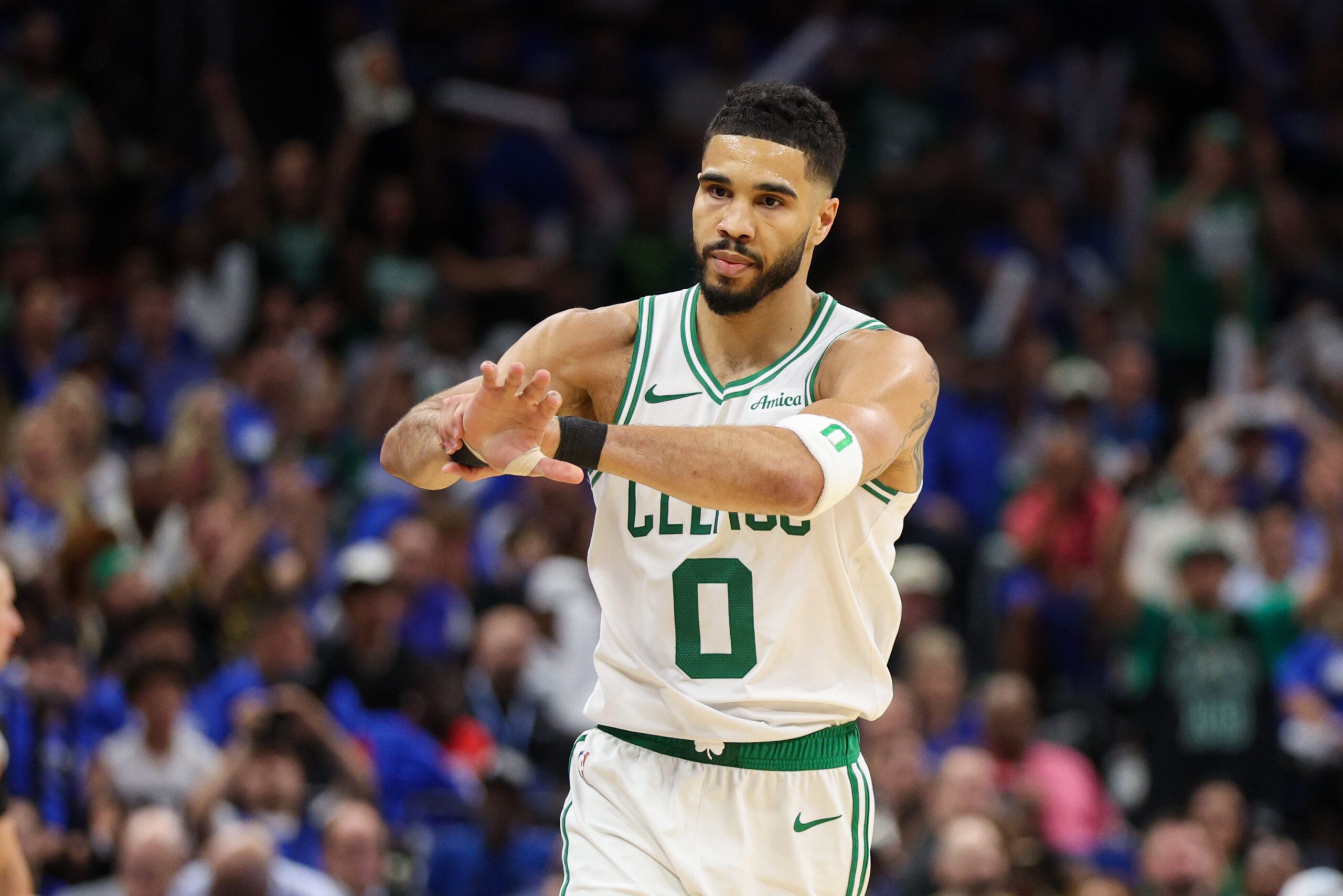 WATCH: Jayson Tatum Puts in Offseason Weight Room Work With Walking Boot On