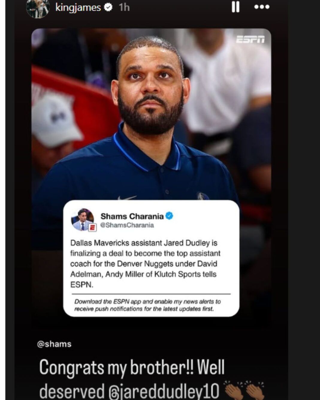 LeBron James Drops Ecstatic 5-Word Reaction As Jared Dudley Lands David ...