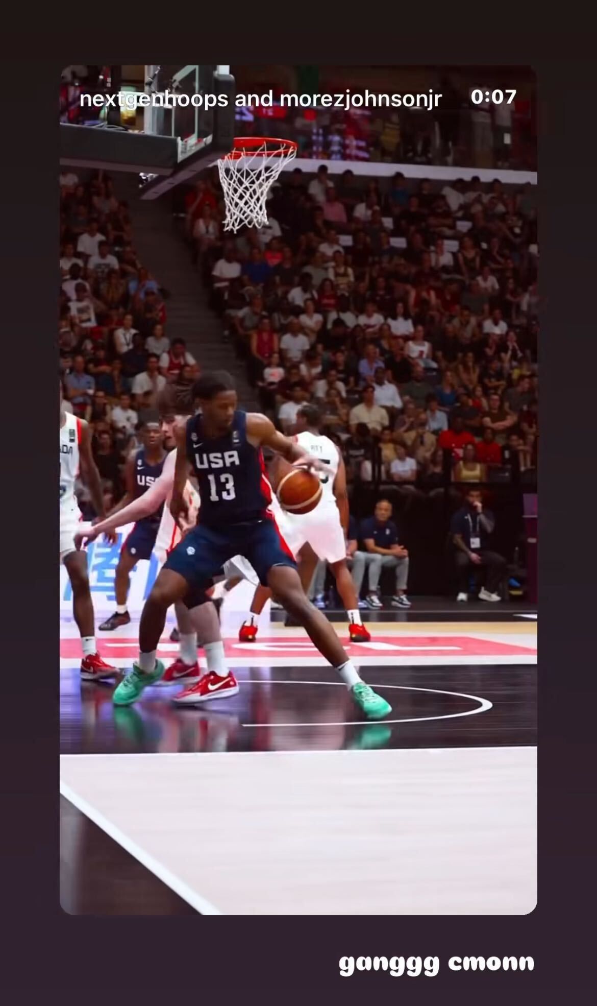 AJ Dybantsa Leaves Two-Word Message for USA Teammates After Morez ...