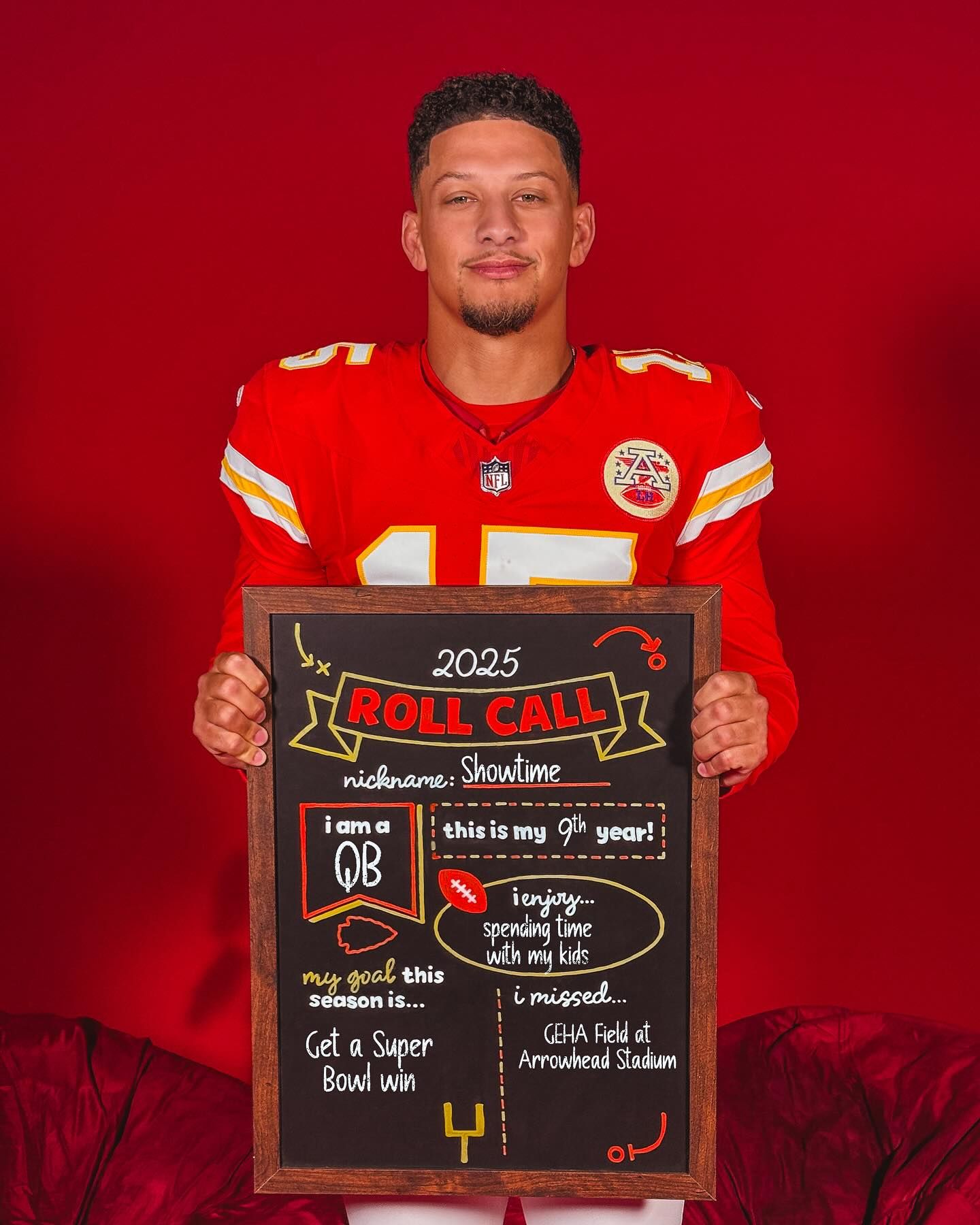 Chiefs Star Patrick Mahomes AKA 'Showtime' Makes His 2025 Goal ...
