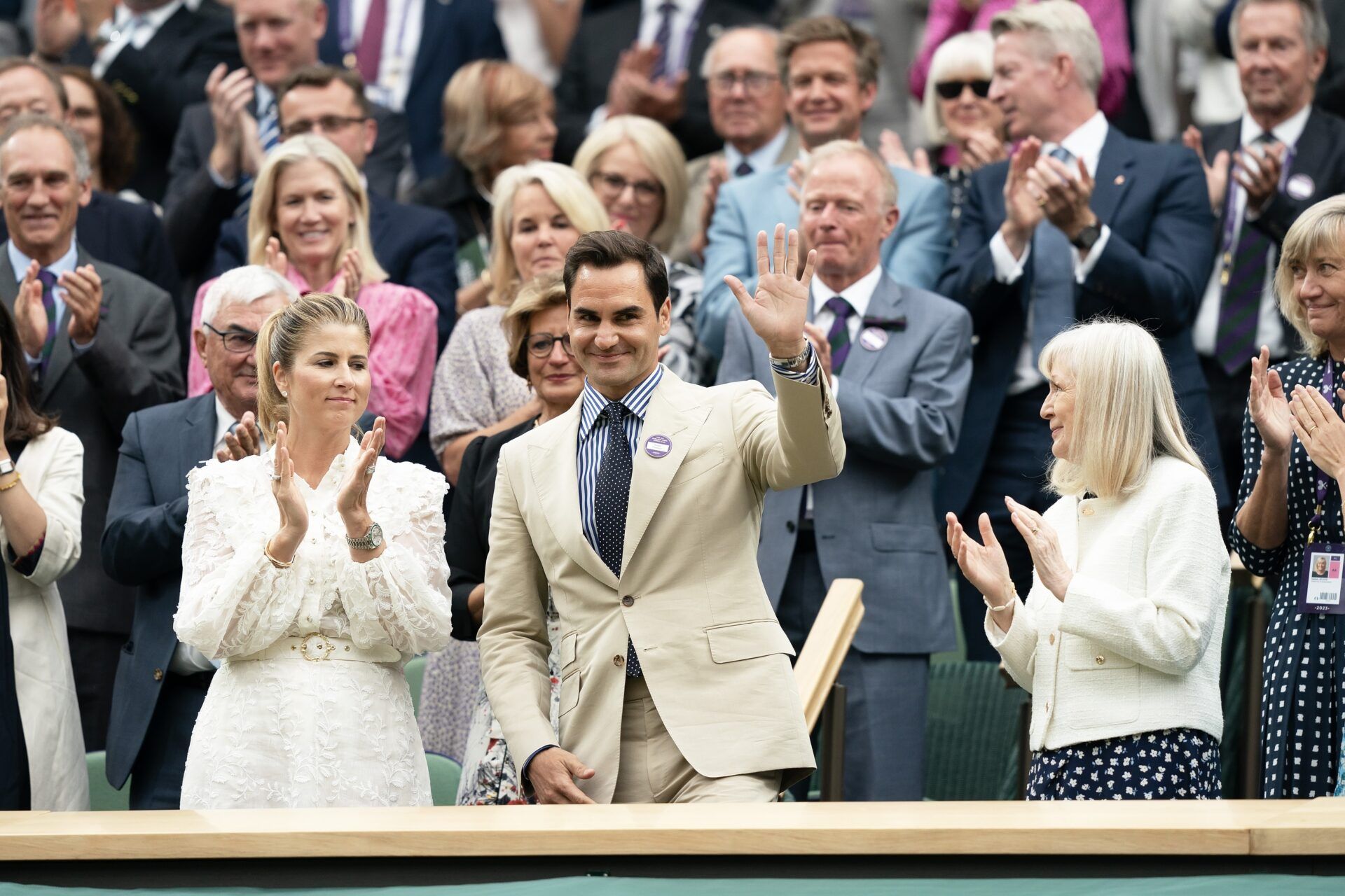 Roger Federer Returns to Wimbledon in Style With Wife Mirka As Novak Djokovic Headlines Centre ...
