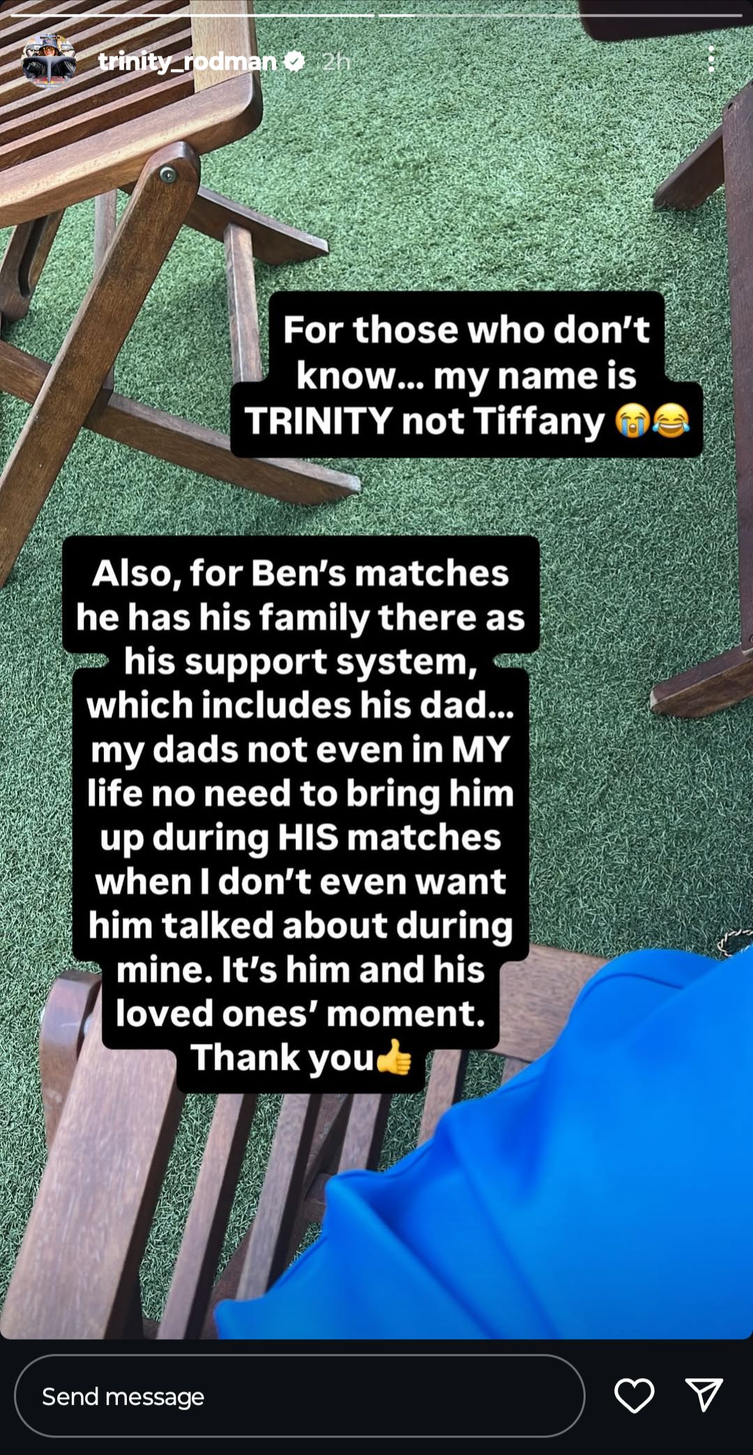 Ben Shelton’s Girlfriend Trinity Lashes Out at Media for Mentioning Her Estranged Father, NBA ...