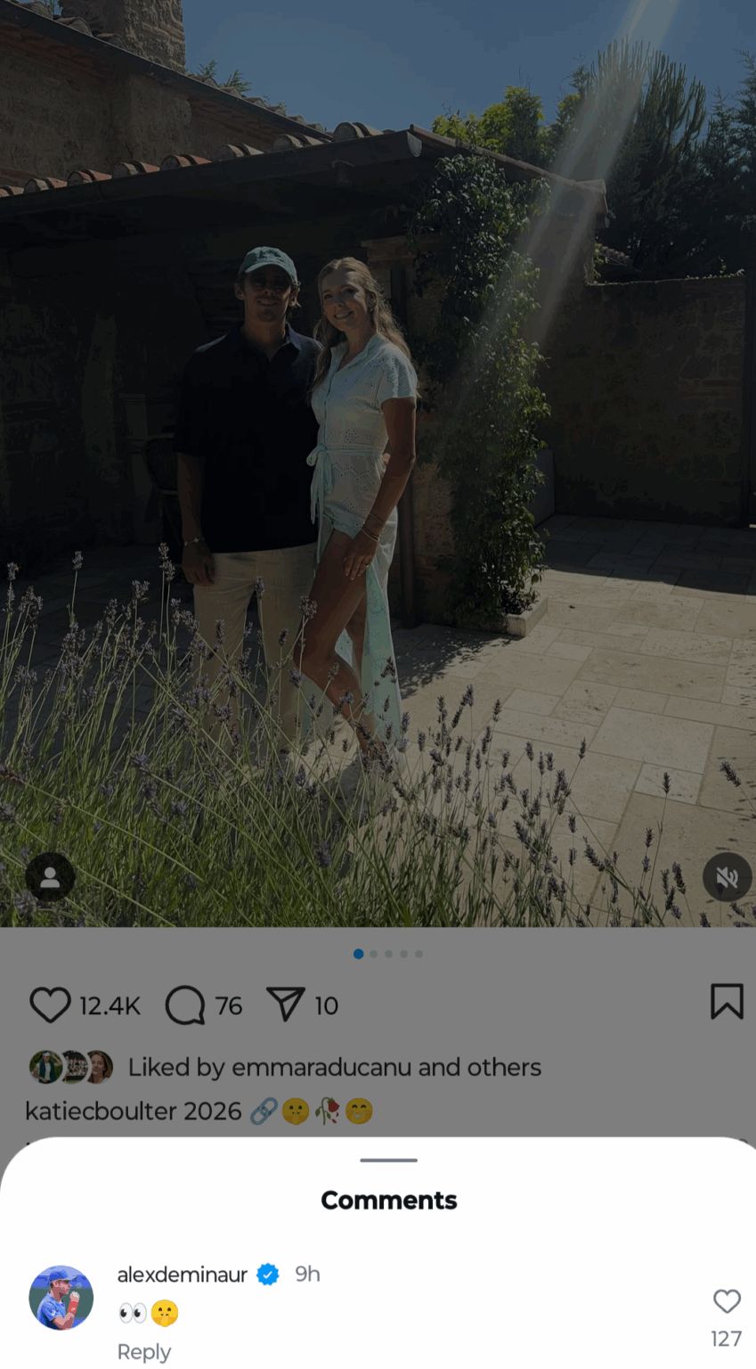 Alex De Minaur and Fiancée Katie Boulter Drop Wedding Date and Venue ...