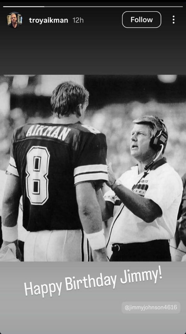 Cowboys Legend Troy Aikman Sends Heartfelt 3-Word Message for Jimmy Johnson on Legendary HC’s ...