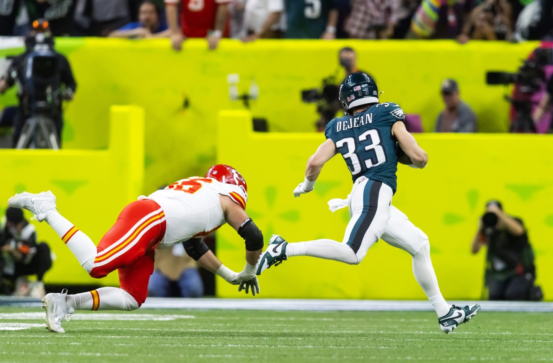 Eagles Star Cooper DeJean Turns Heads With Custom Super Bowl 59 Jacket at Championship Ring Ceremony