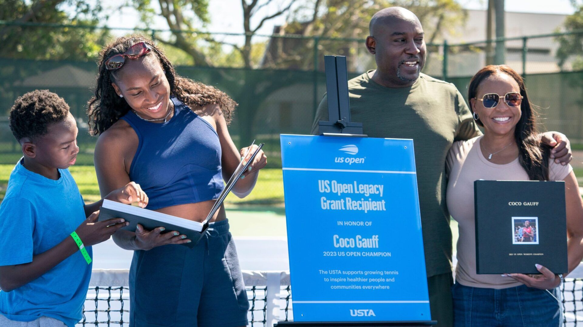 Coco Gauff and Her Parents, Candi and Corey, Beam With Pride as Brother ...