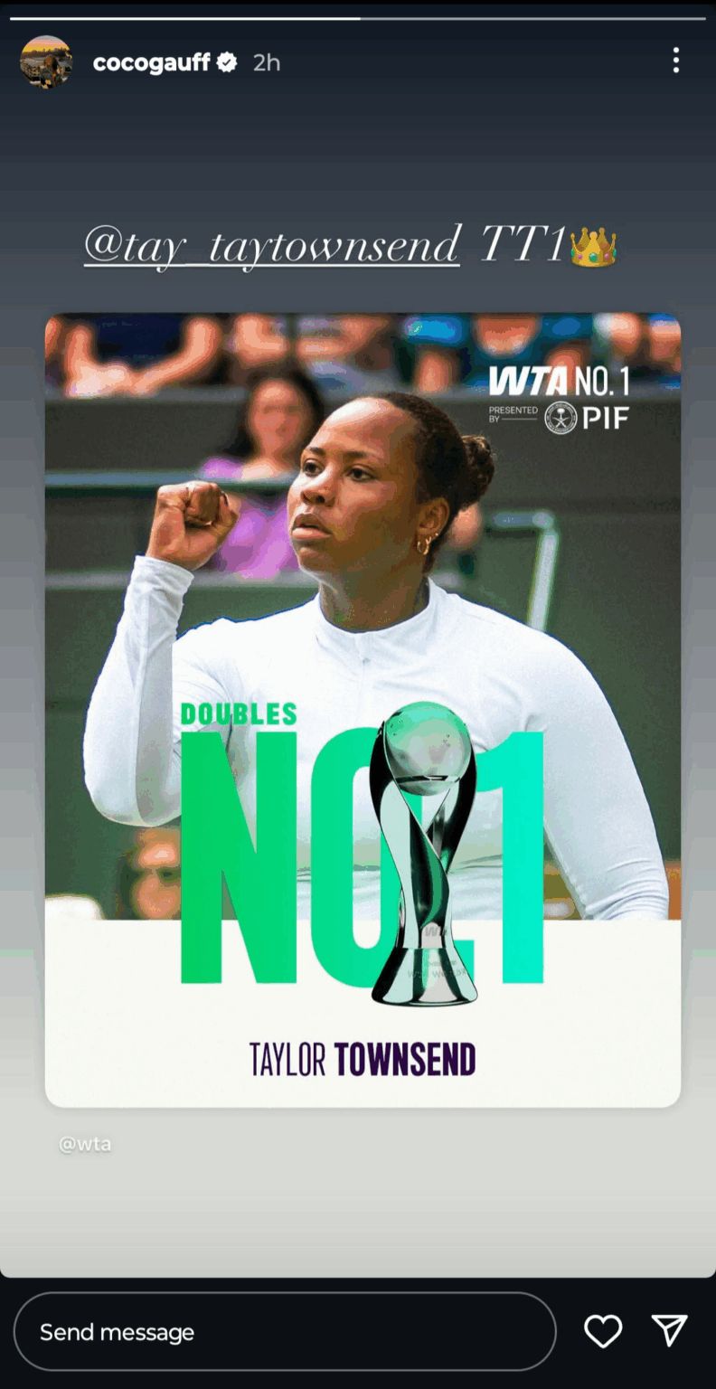 Coco Gauff, Ben Shelton and Others React as Taylor Townsend ...