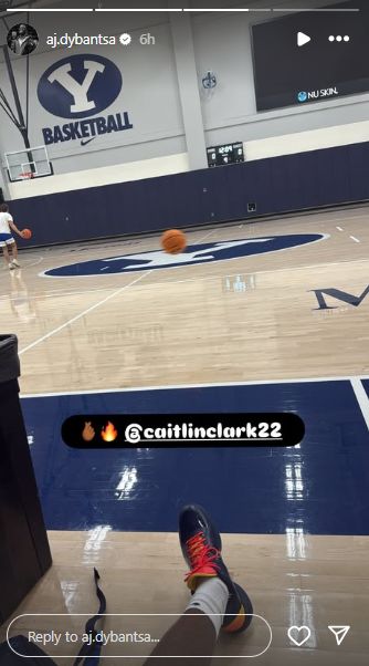 AJ Dybantsa Leaves a Short Message for Caitlin Clark During BYU Practice