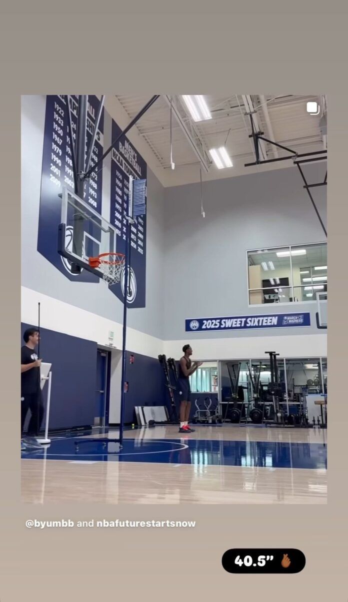 At Just 18, BYU’s AJ Dybantsa Records Higher Vertical Jump Than Kobe Bryant