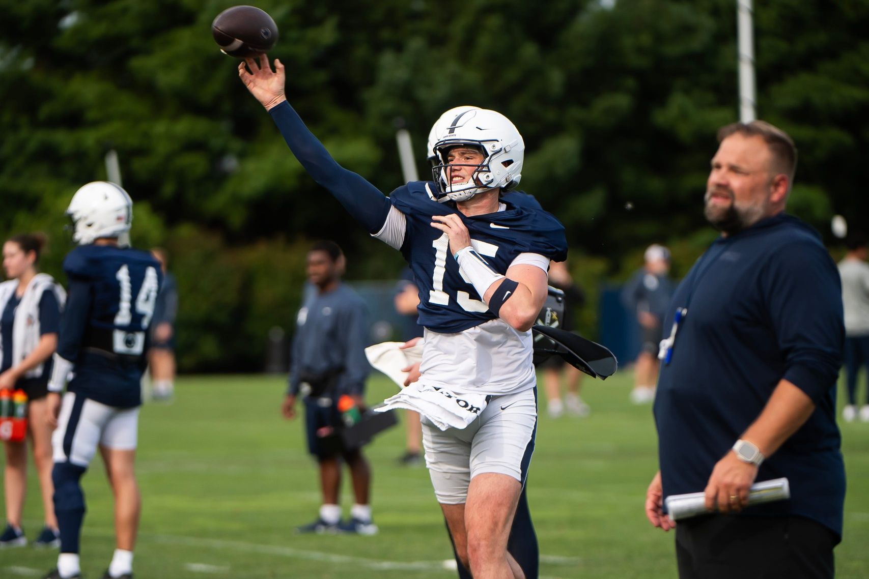 How Did Drew Allar Perform in QB Session at Penn State Training Camp?