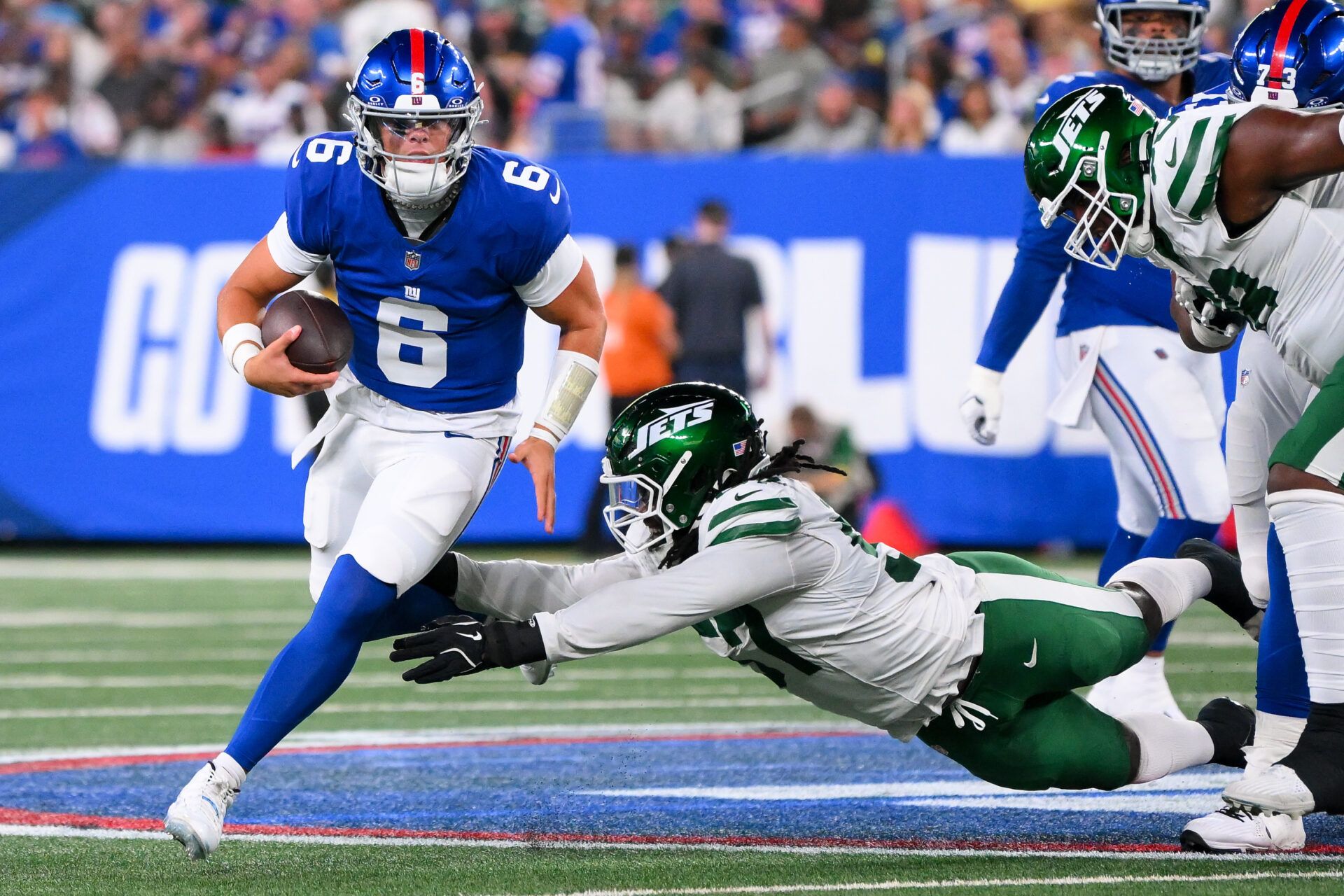 How Did Jaxson Dart Play in Preseason Week 2? A Look at Giants QB’s Stats and Highlights vs. Jets