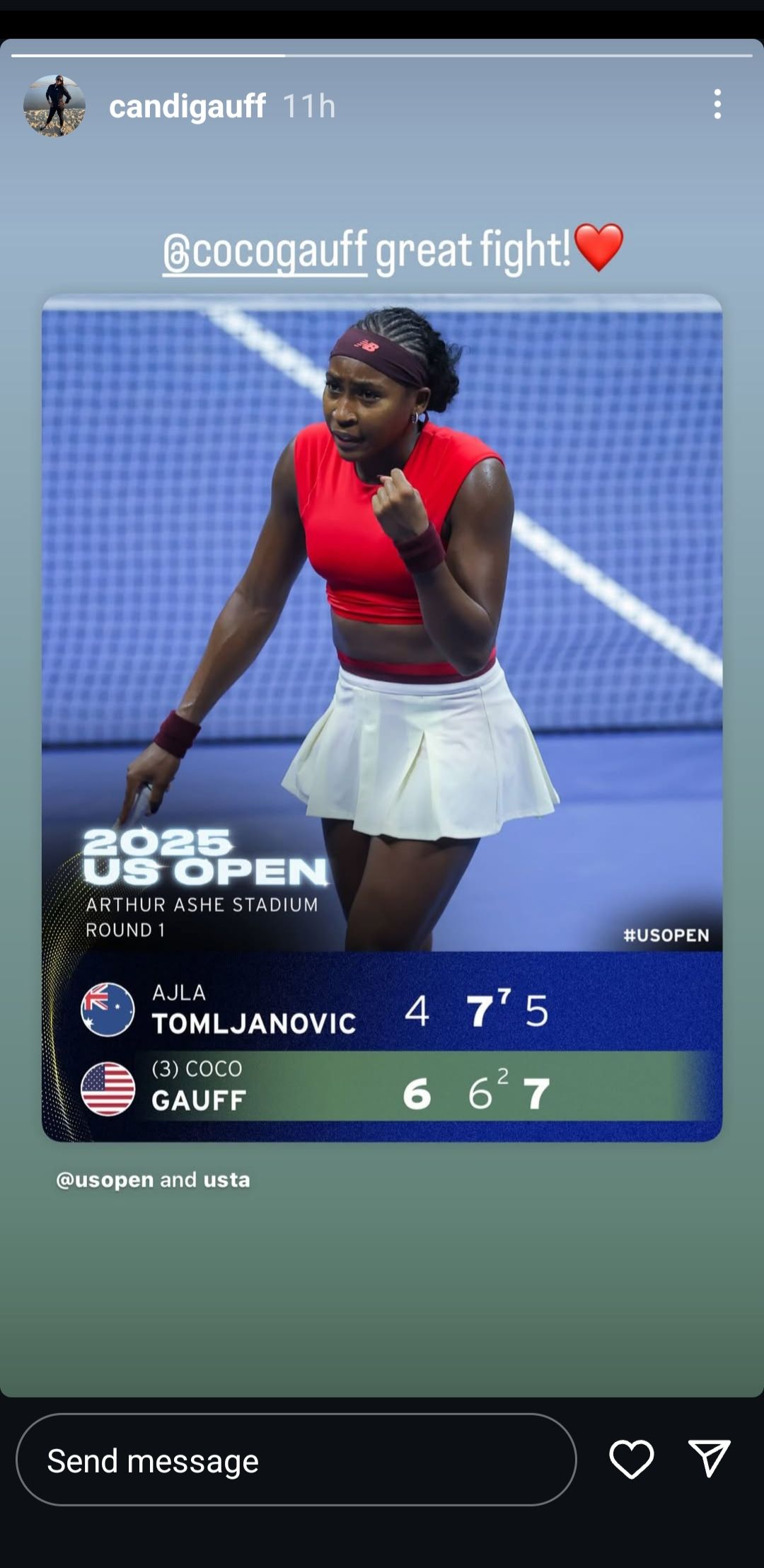 Coco Gauff's Mother Candi Sends 3-Word Message After Daughter Survives ...