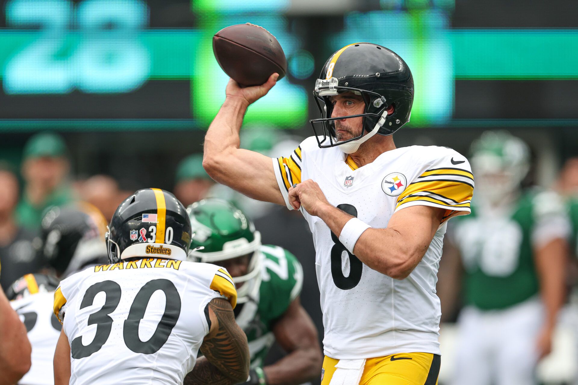 Pittsburgh Steelers Start-Sit: Week 2 Fantasy Advice for Aaron Rodgers, Jaylen Warren, Kaleb ...