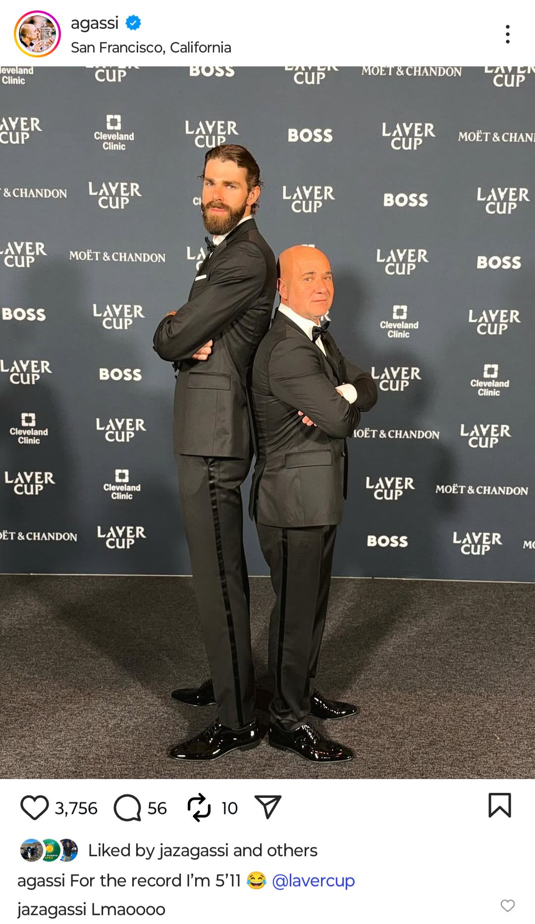 Andre Agassi’s Daughter Jaz Hilariously Reacts to Him Comparing Height ...