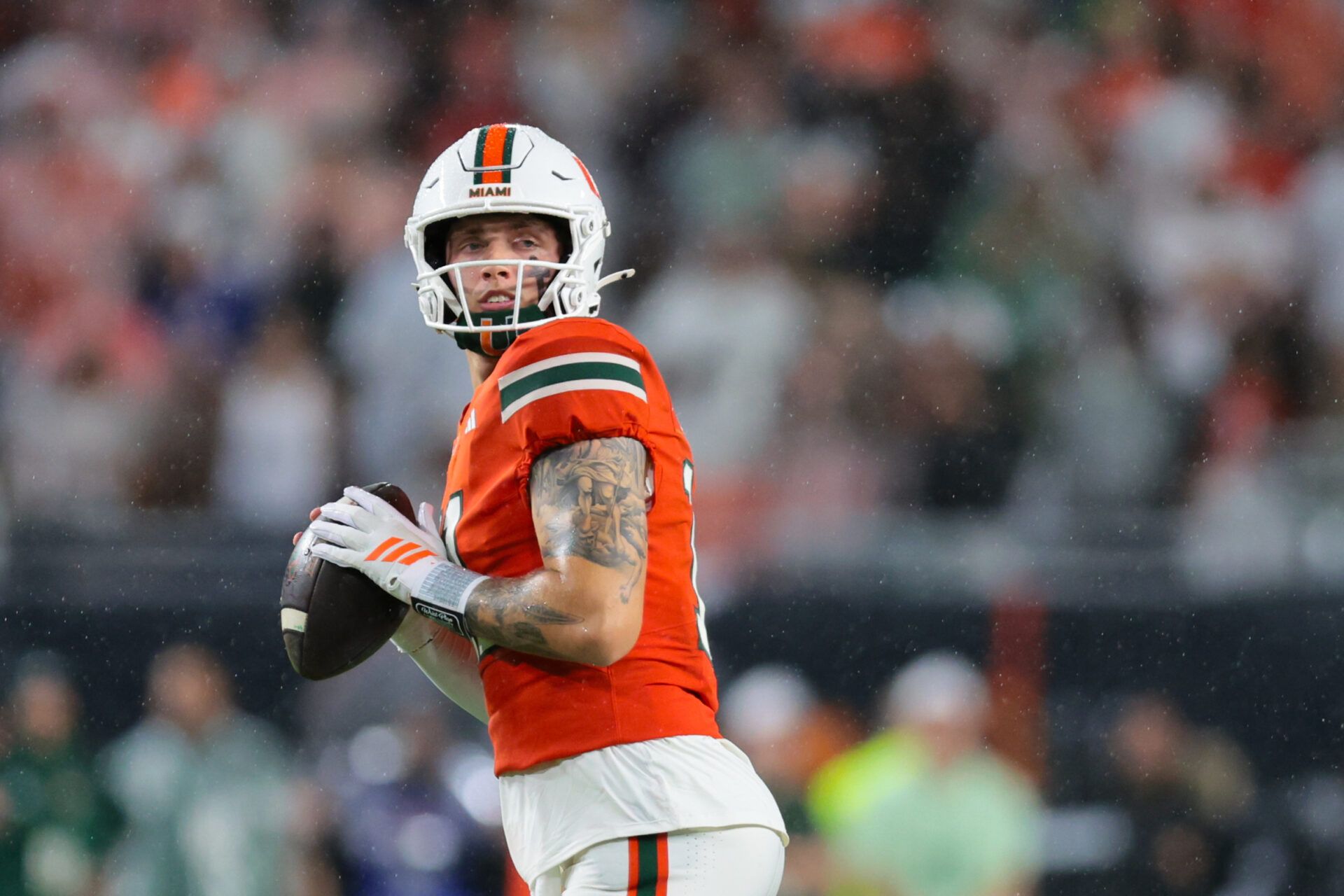 Carson Beck’s Sister Tears Up As She Highlights Miami QB’s Courage ...