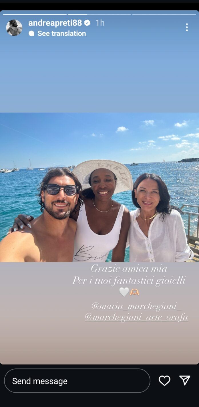 Venus Williams Dons a White ‘Bride’ Swimsuit With Andrea Preti by the ...