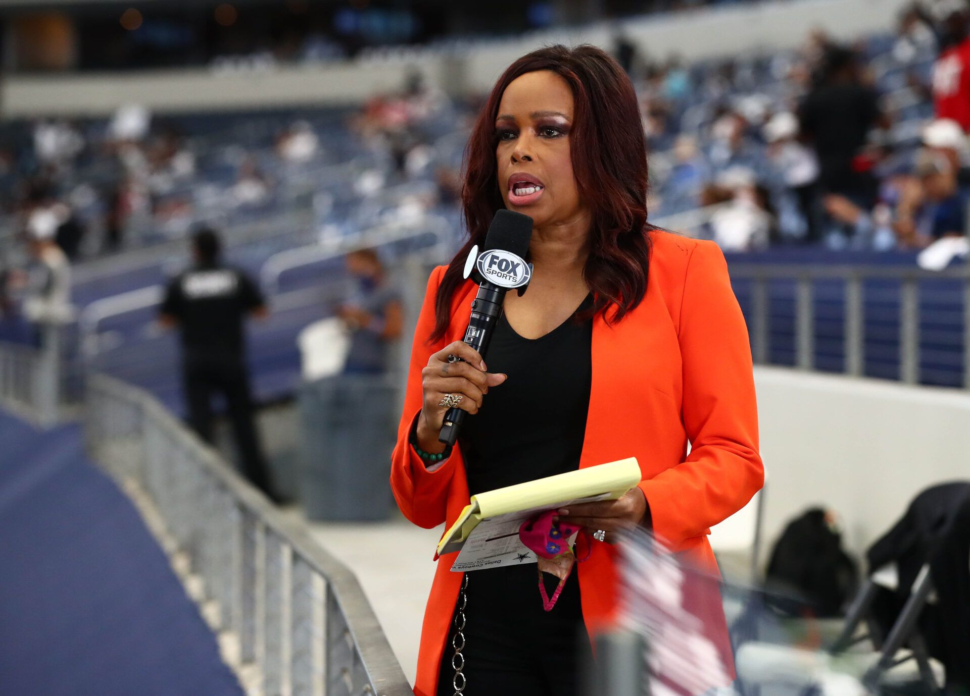 NFL Fans Express Concern For Pam Oliver After Bizarre Sideline Incident