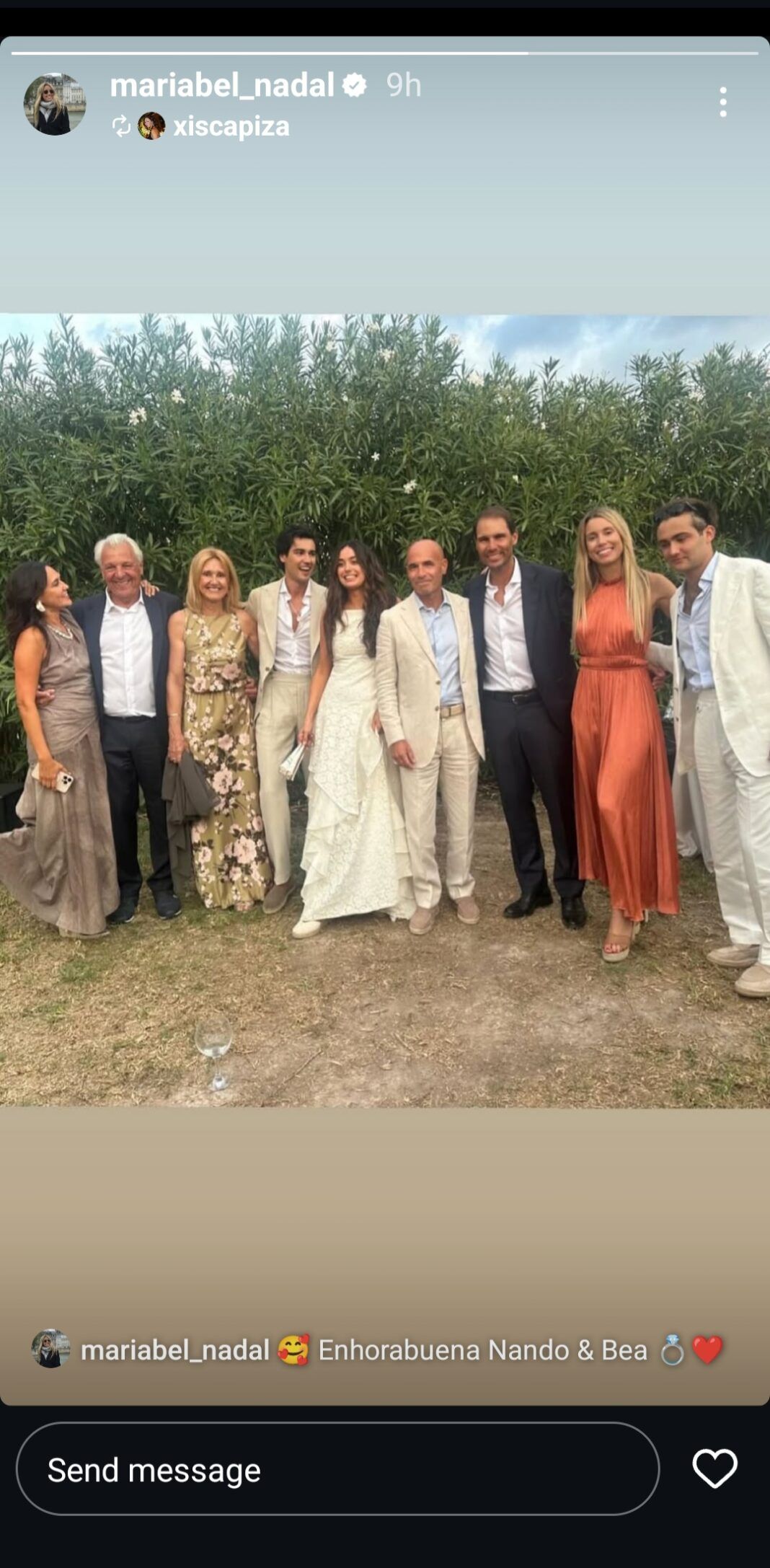 Rafael Nadal Spotted With Sister Maribel and Their Parents During ...