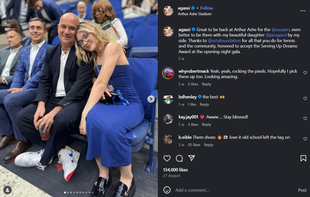 Andre Agassi Celebrates His and Wife Steffi Graf’s Daughter Jaz’s 22nd ...