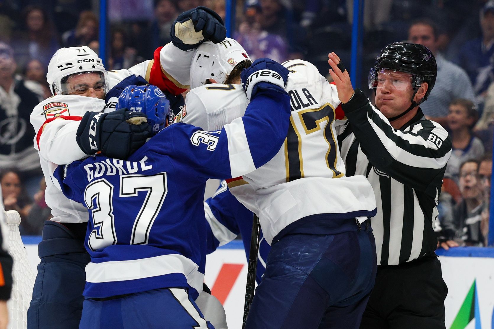 Brutal Lightning Vs. Panthers Battle Of Florida Throws Up Wild, Never ...