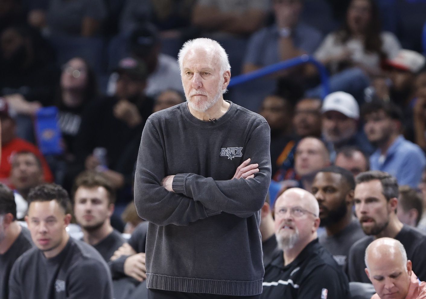 NBA Legend Gregg Popovich Makes Rare Appearance At Victor Wembanyama’s Practice Session