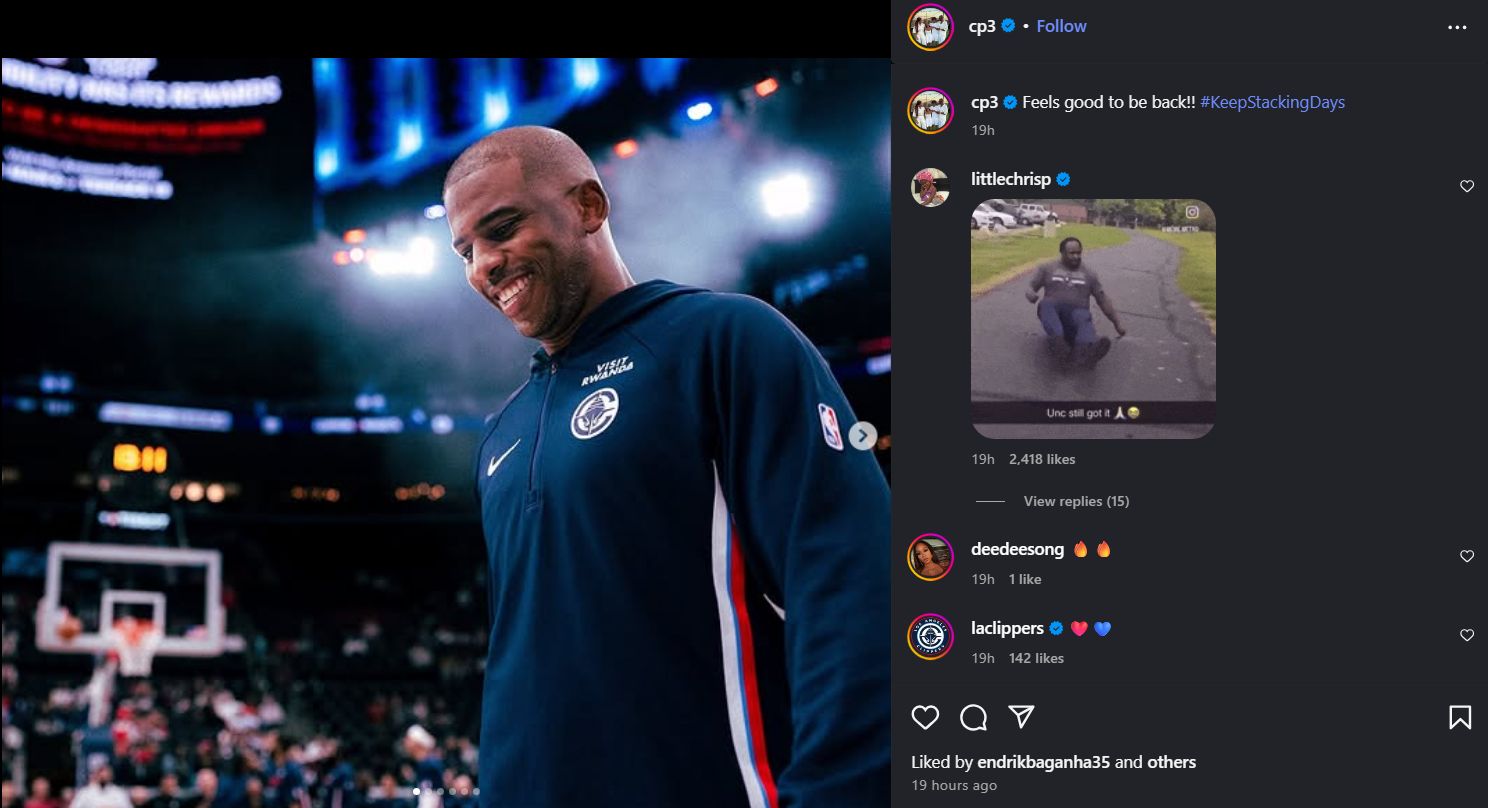‘UNC Still Got It’ – Chris Paul’s Son Trolls the 40-Year-Old After ...
