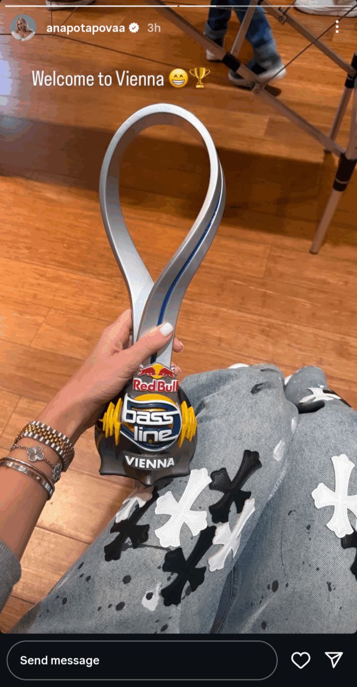 Anastasia Potapova Shows Off Tallon Griekspoor’s Trophy in Vienna ...