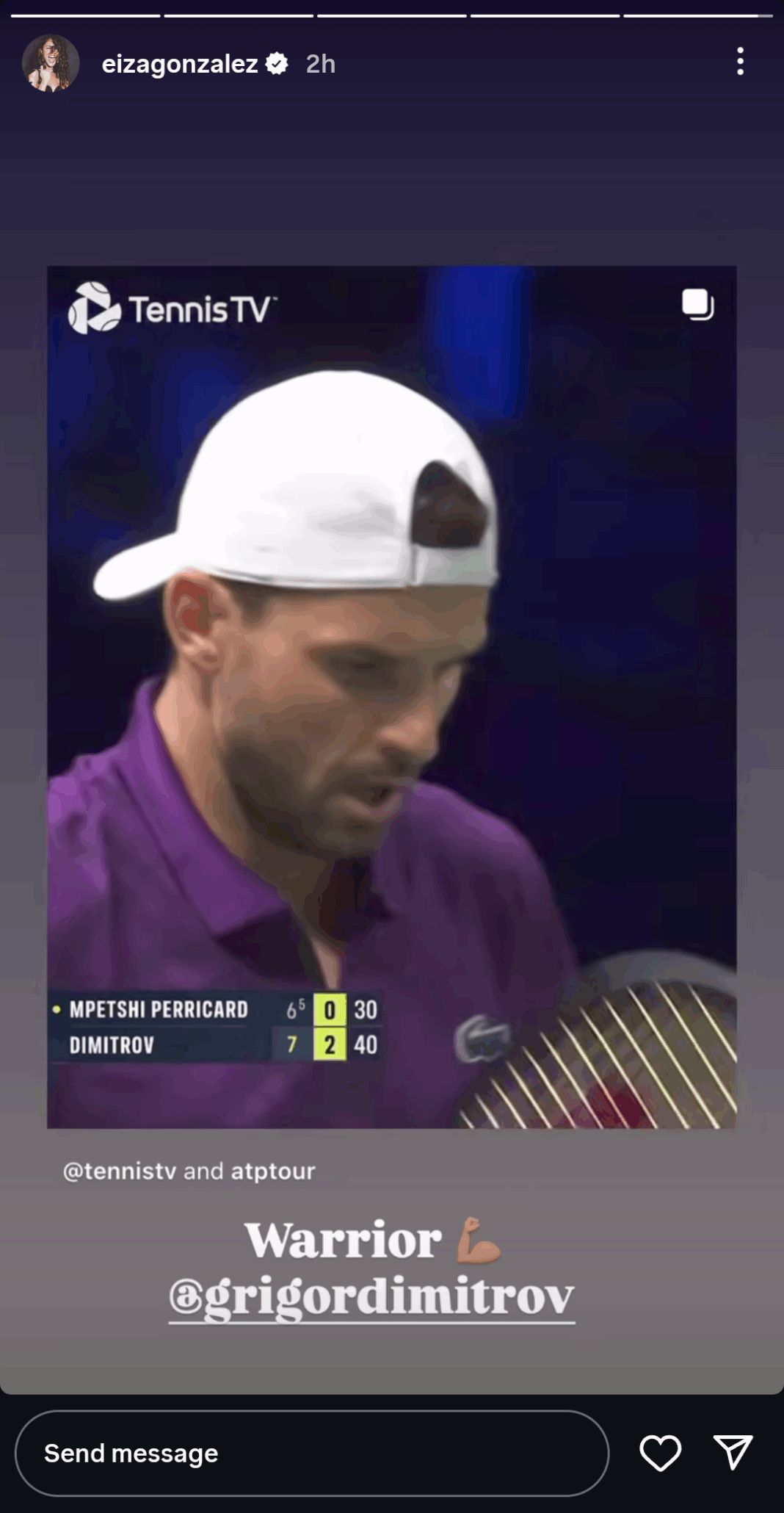 As Grigor Dimitrov Hands Opponent a Breadstick in 1st Match Upon Paris ...
