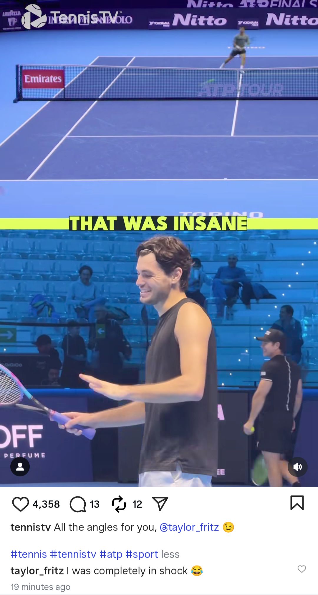 Taylor Fritz Makes Feelings Clear After ‘Insane’ Act During ATP Finals ...