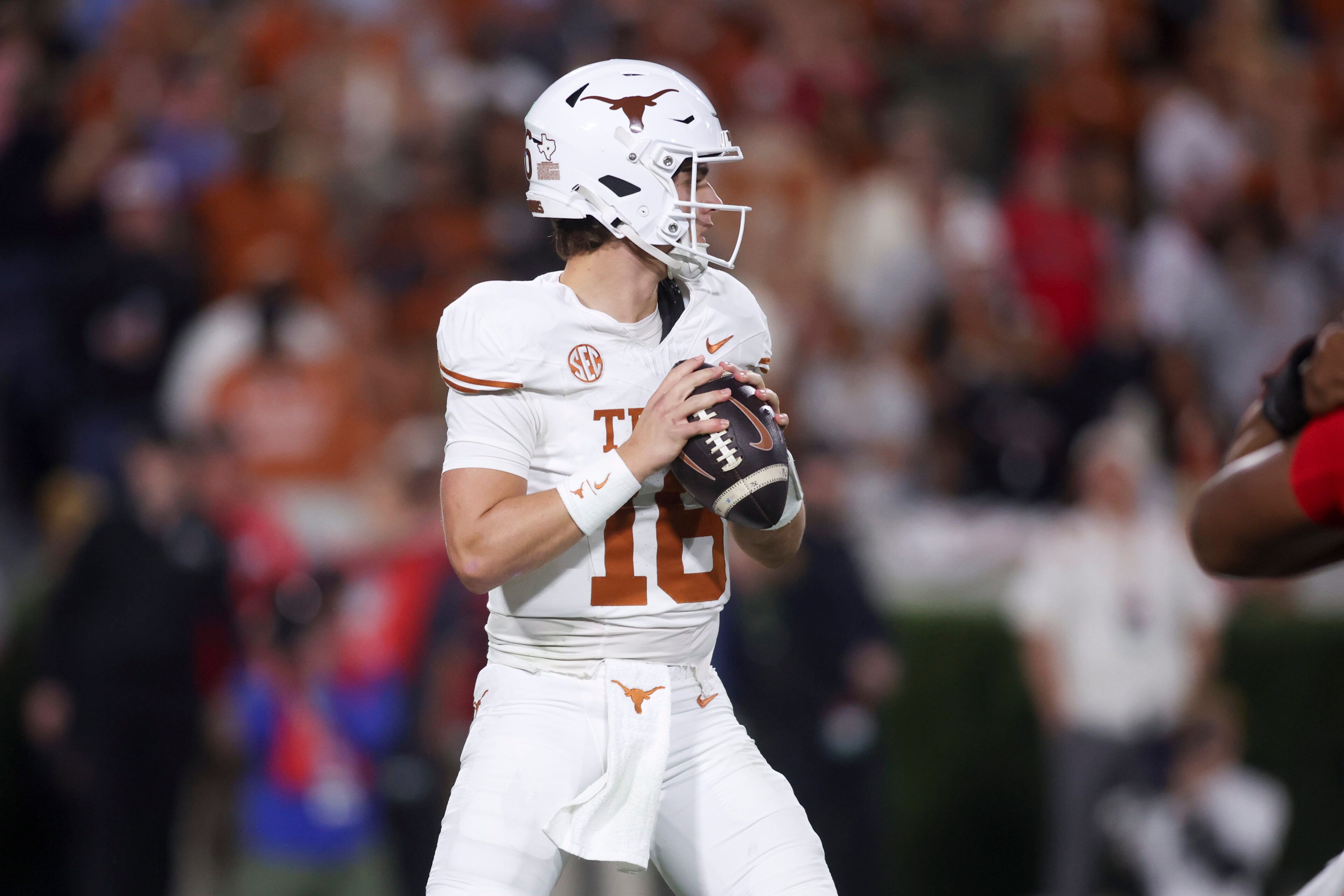 ‘We’re All Human’ -- Arch Manning Defends Texas WRs As 68.2% Problem ...