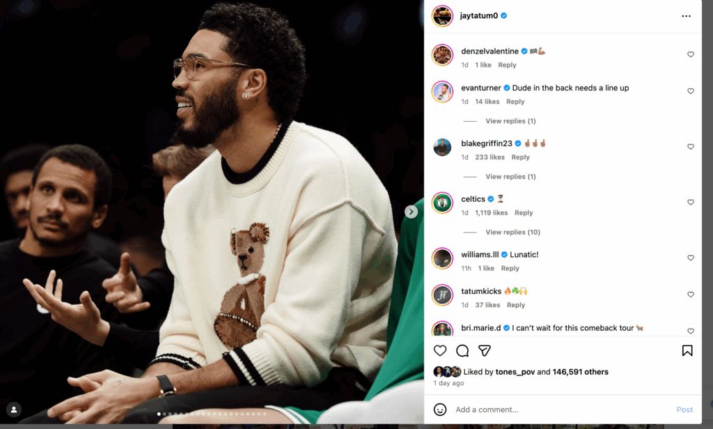 NBA Fans Send Love To Boston Celtics Star Jayson Tatum
