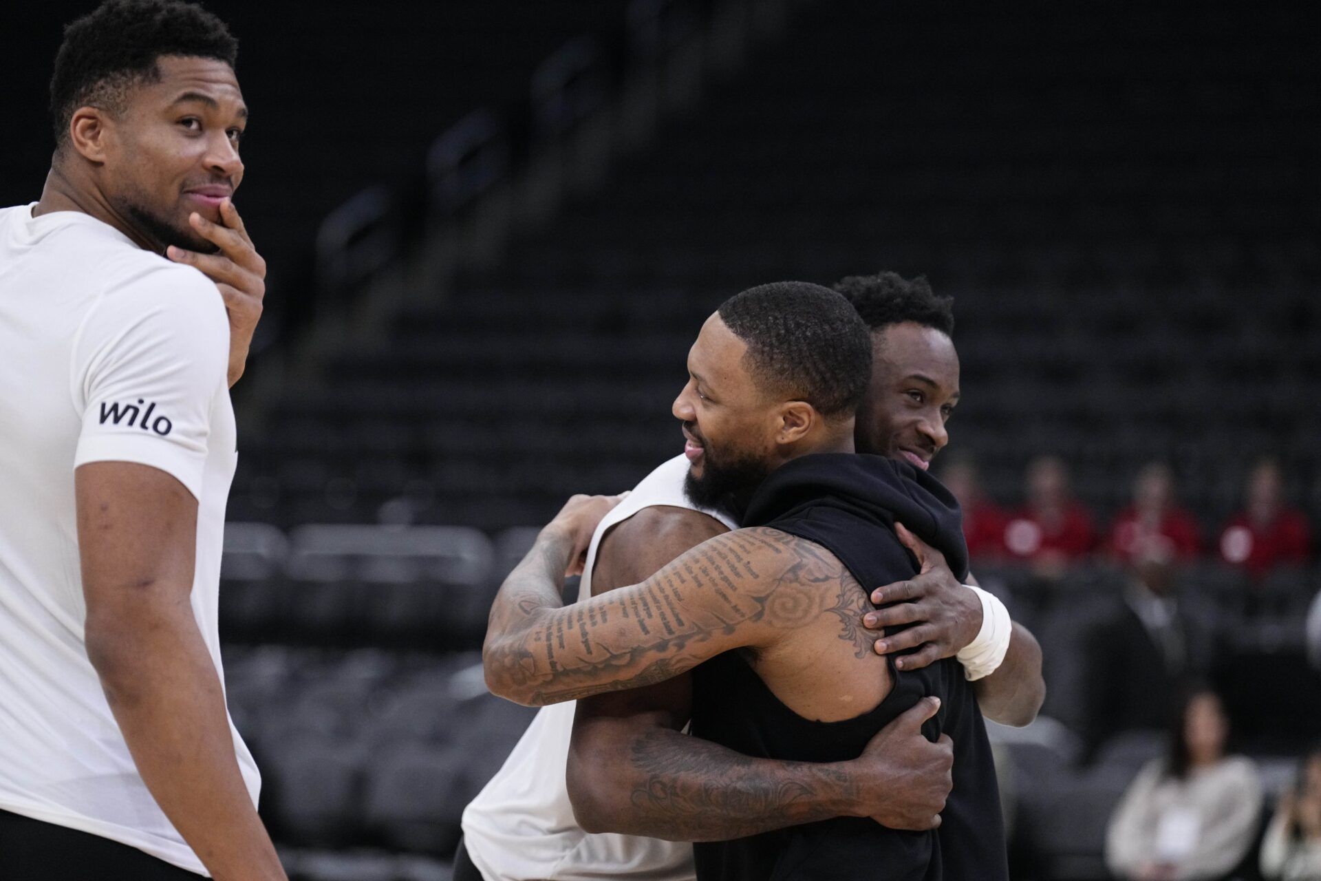 Giannis Antetokounmpo Reunites With Former Teammate Damian Lillard In ...