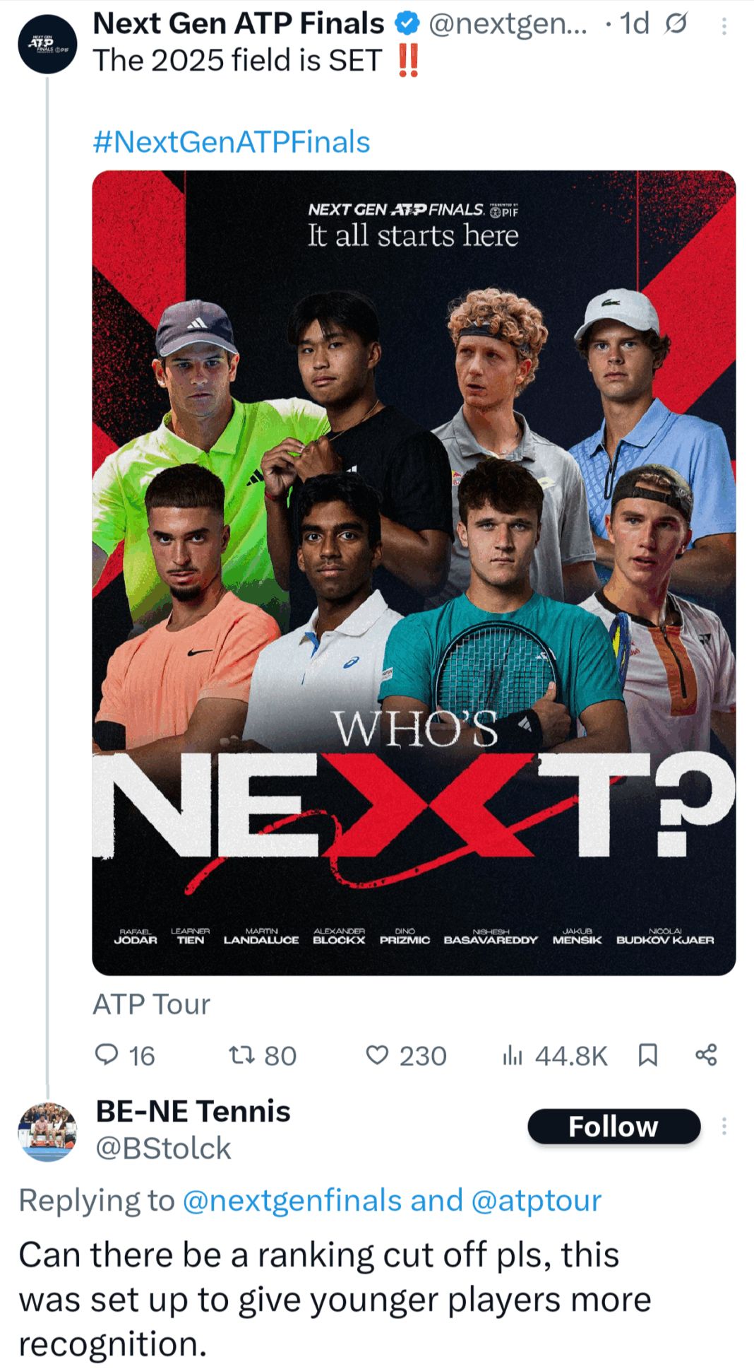ATP Receives ‘Ranking Cutoff’ Demand As Fans Make Reservations Clear on ...