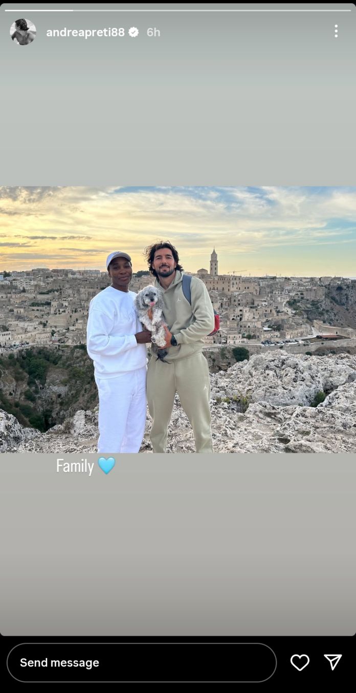 Venus Williams’ Partner Andrea Preti Drops 1-Word Message As He ...