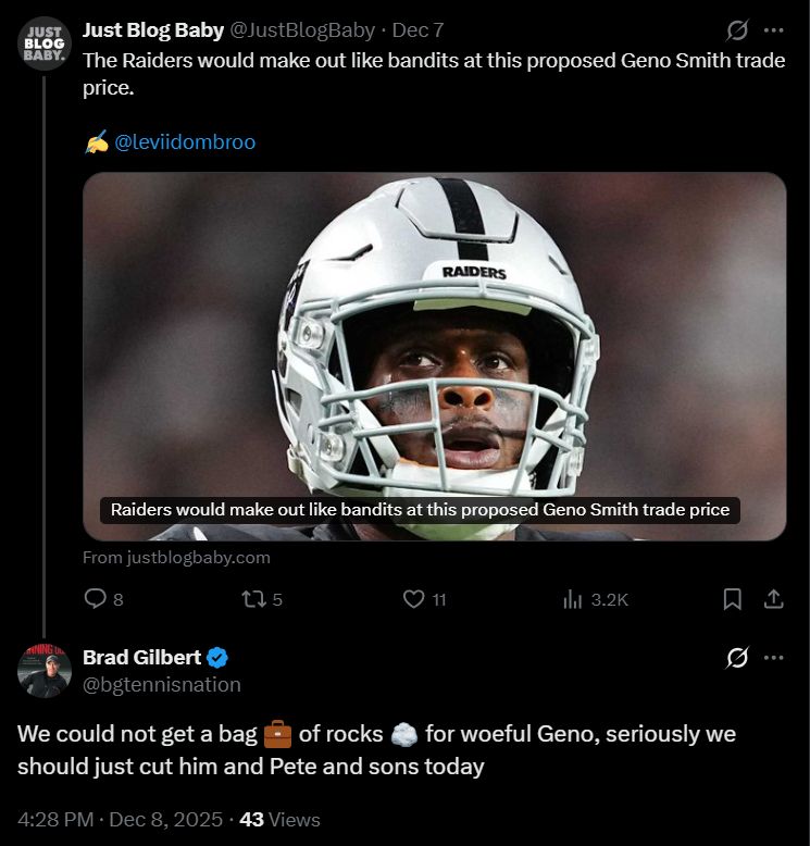 Former Coco Gauff Coach Brad Gilbert Makes Geno Smith Admission After ...