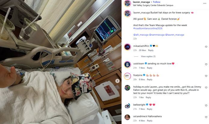 Mikaela Shiffrin Shows Support as Lauren Macuga Prepares for ACL ...