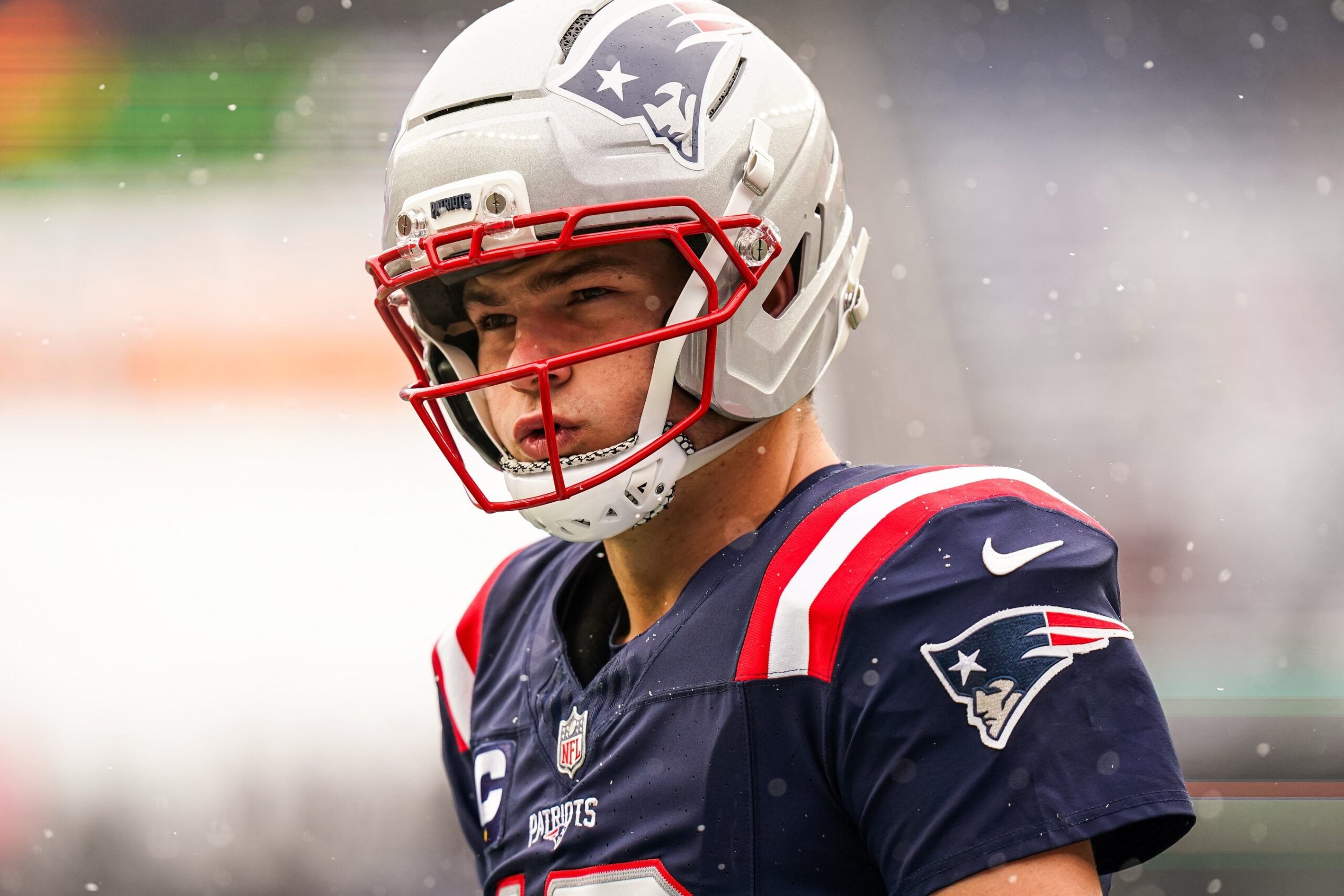 Drake Maye Gets Special Pre-Game Support From Patriots Rookie Will ...