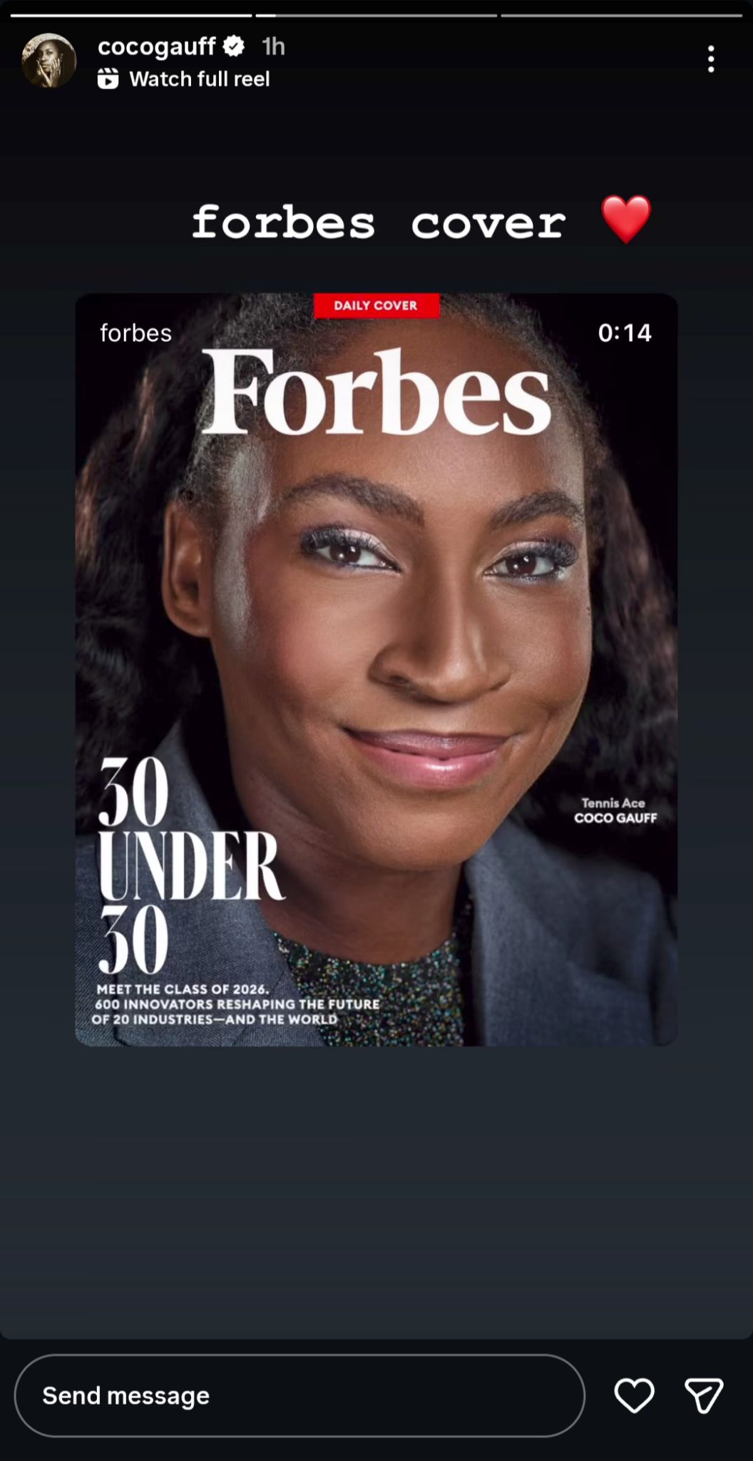 Coco Gauff Reacts to Her Forbes Cover, Days After $33 Million Earnings ...