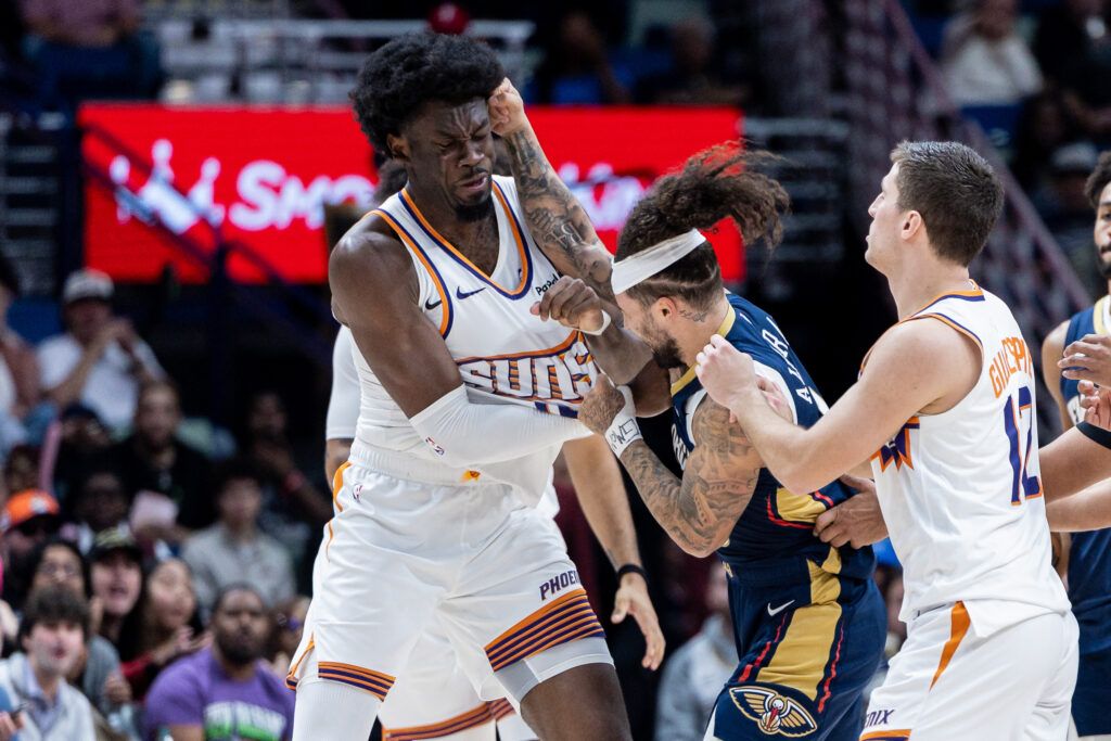 NBA Announces Suspensions After Mark Williams-Jose Alvarado Fight in ...