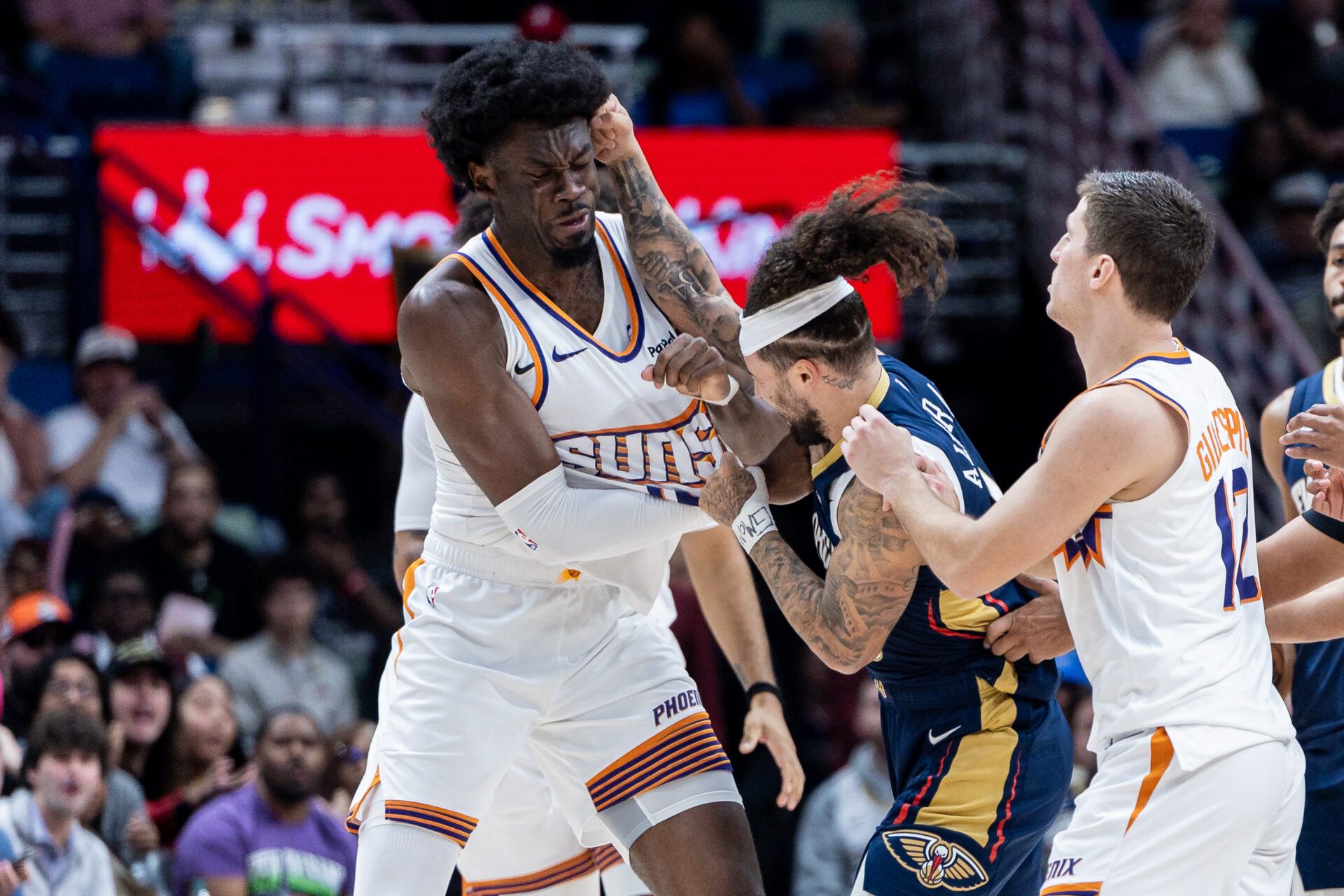 NBA Announces Suspensions After Mark Williams-Jose Alvarado Fight in ...