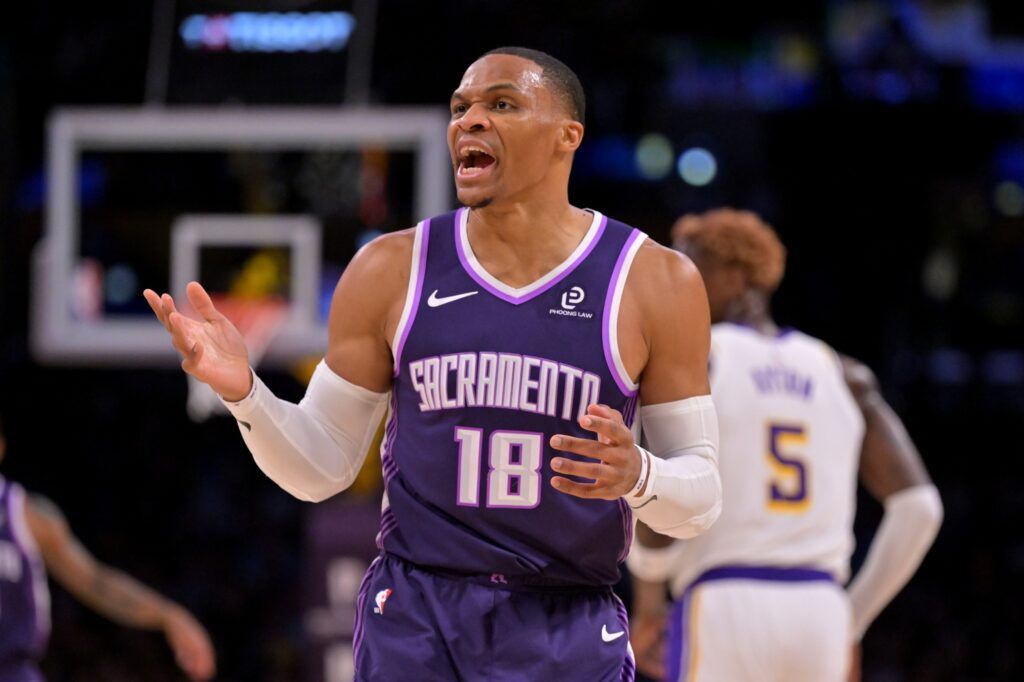 NBA World Reacts To Russell Westbrook's Performance In Kings-Lakers Game