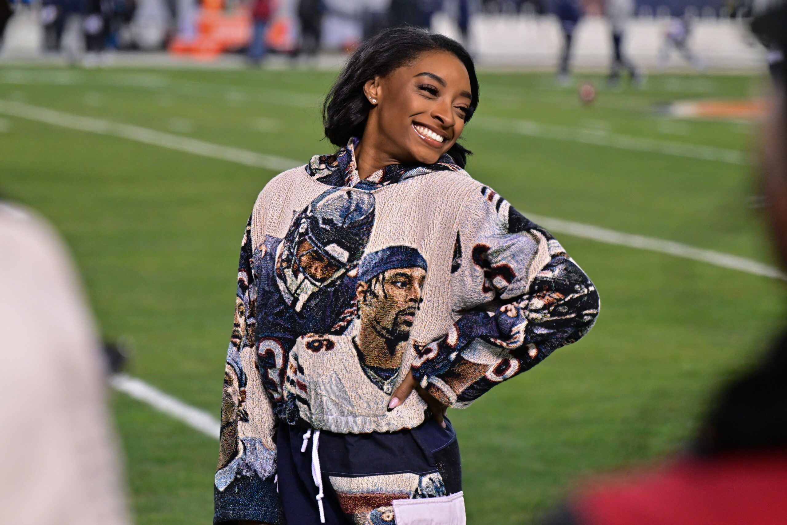 Simone Biles Turns Heads in New NFL Role While Rooting for Husband ...