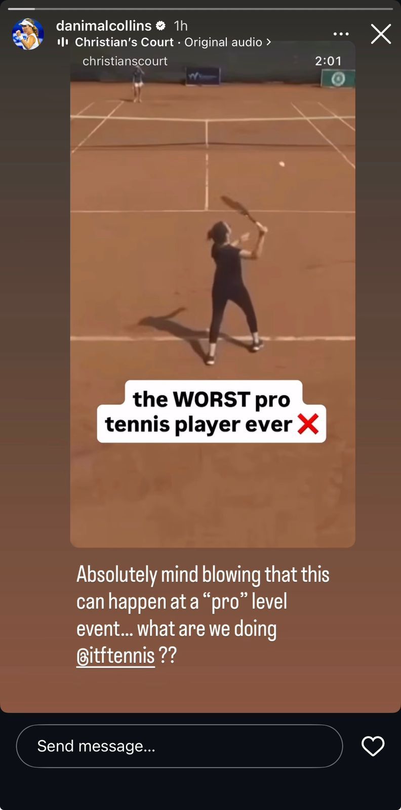 Danielle Collins Vents Her Frustration After Shocking Wildcard Entrant ...