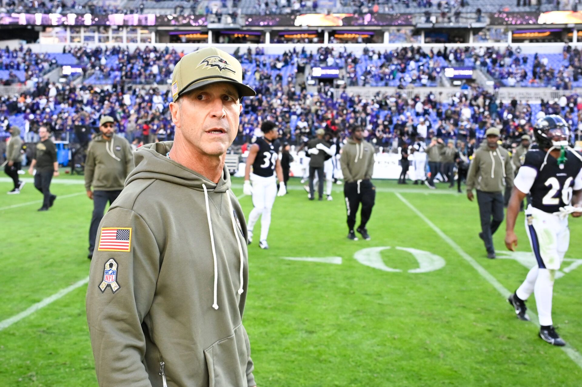 John Harbaugh Is in the Building: Giants Get Coach's First In-Person Visit