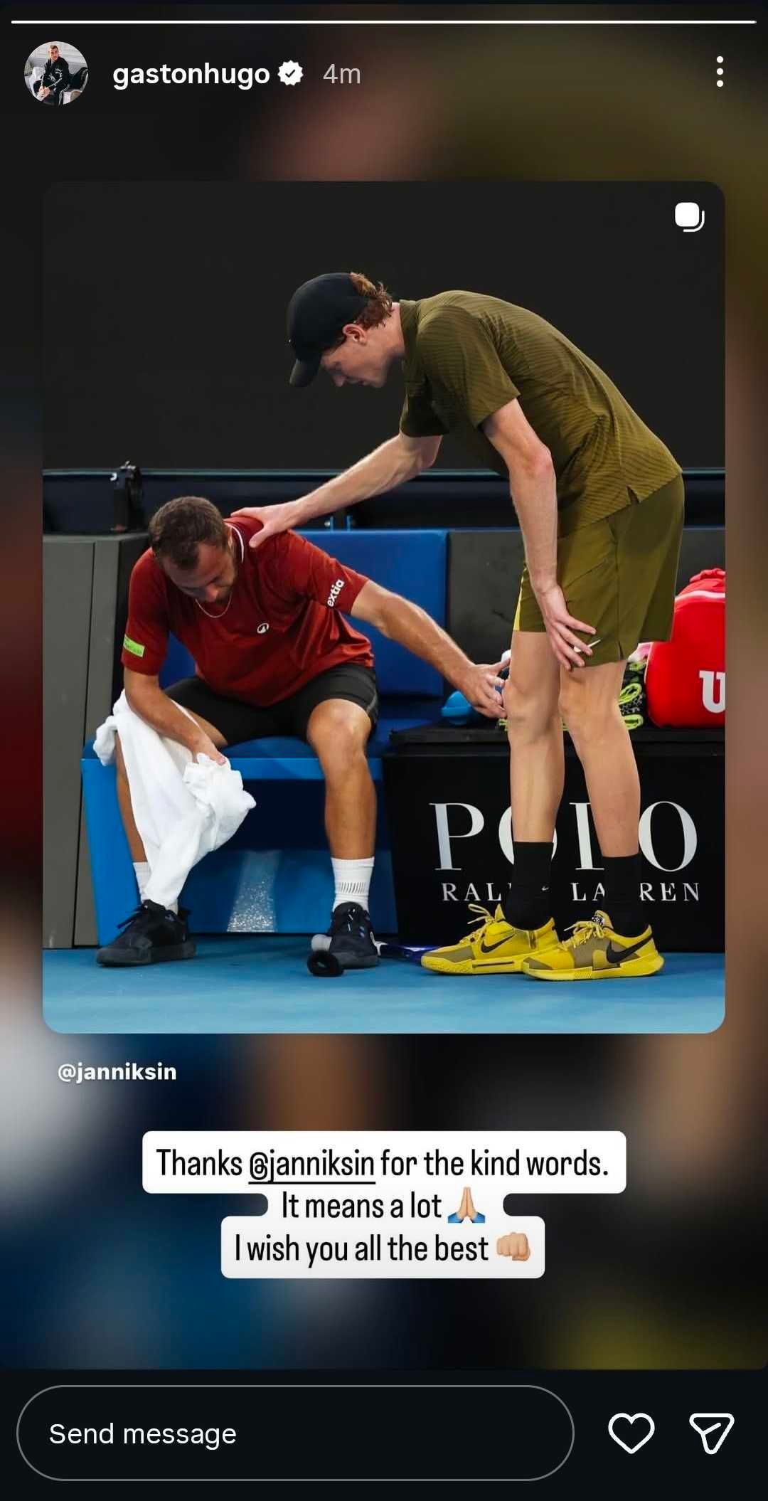 Jannik Sinner Sends Message to Injured Opponent After Abrupt End to ...