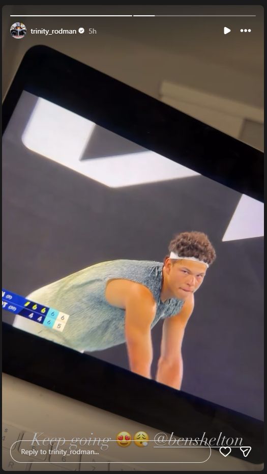 Trinity Rodman Sends Uplifting Message As Boyfriend Ben Shelton Enters ...