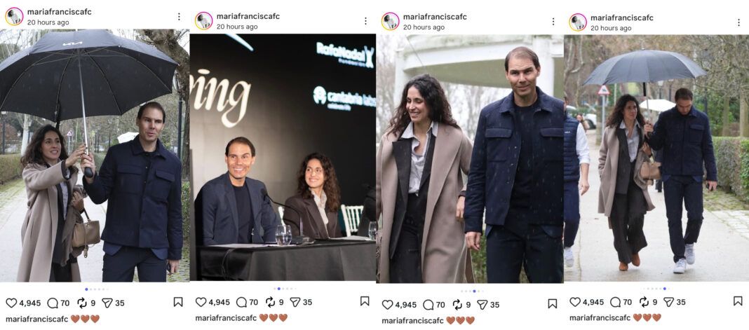 Rafael Nadal and Wife Mery’s Adorable Photos Emerge From Charity Golf ...