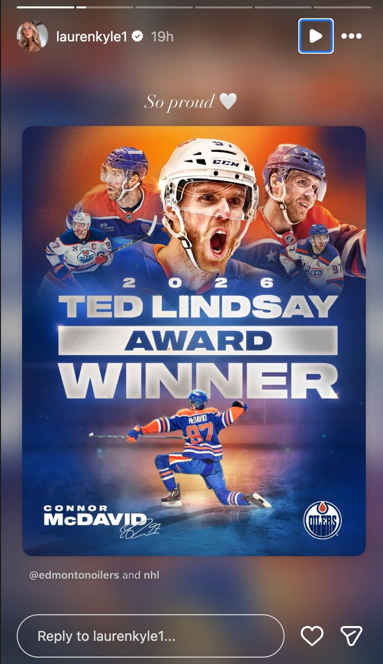 Connor McDavid's Wife Celebrates as Oilers Superstar Pulls Level With ...